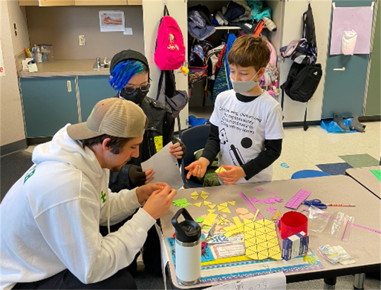 LHS AP Calculus Students Delight First Graders – Isom Elementary