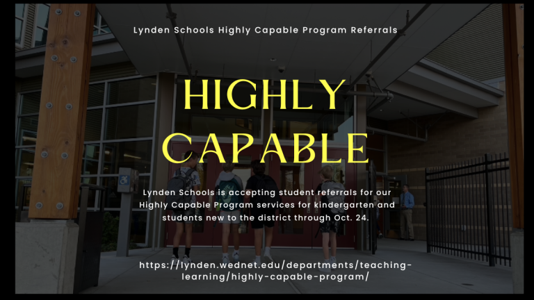 Highly Capable Program Referrals – Lynden School District