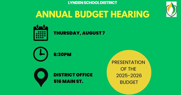 Annual Budget Hearing – Lynden School District